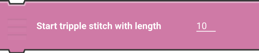 Start triple stitch with length ... - Catrobat