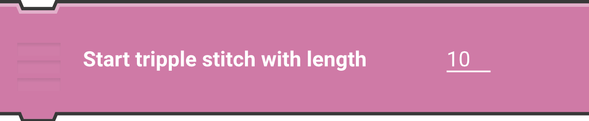 Start triple stitch with length ... - Catrobat
