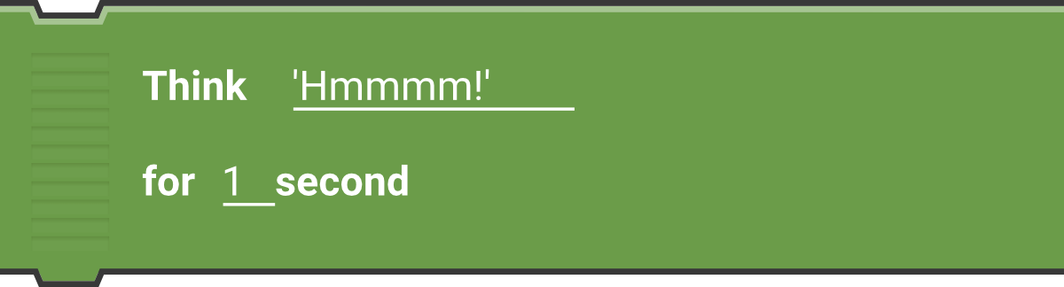 Think .. for ... second - Catrobat