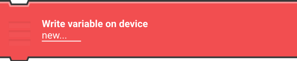 Write variable on device ... - Catrobat