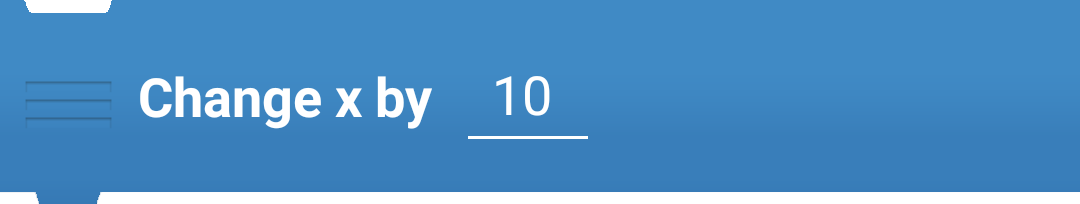 Change X by - Catrobat