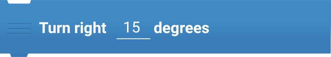 Turn right ... degrees - Catrobat