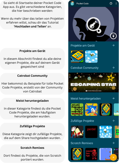 Neues Projekt - Catrobat