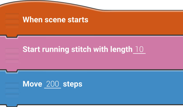 Running Stitch - Catrobat