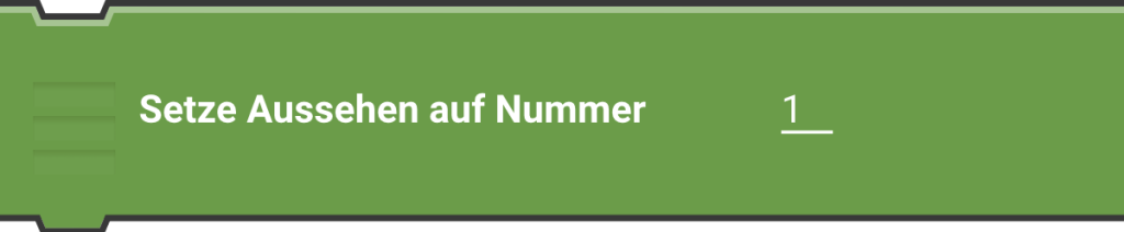 Setze Aussehen auf Nummer ... - Catrobat