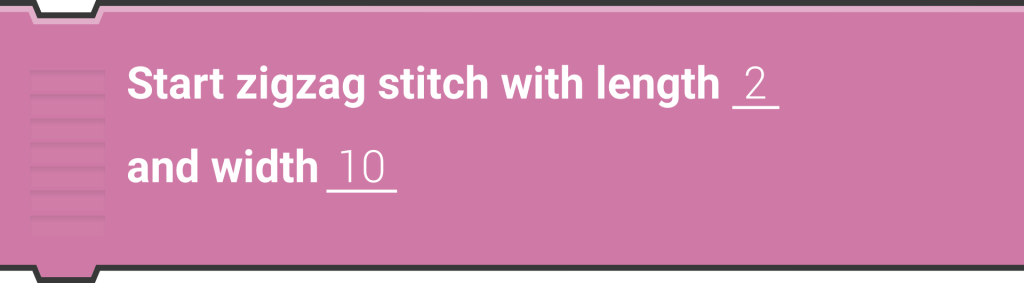 Zigzag Stitch - Catrobat