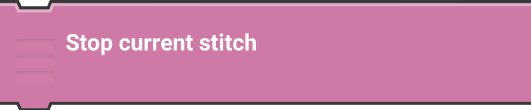 Stop Current Stitch - Catrobat