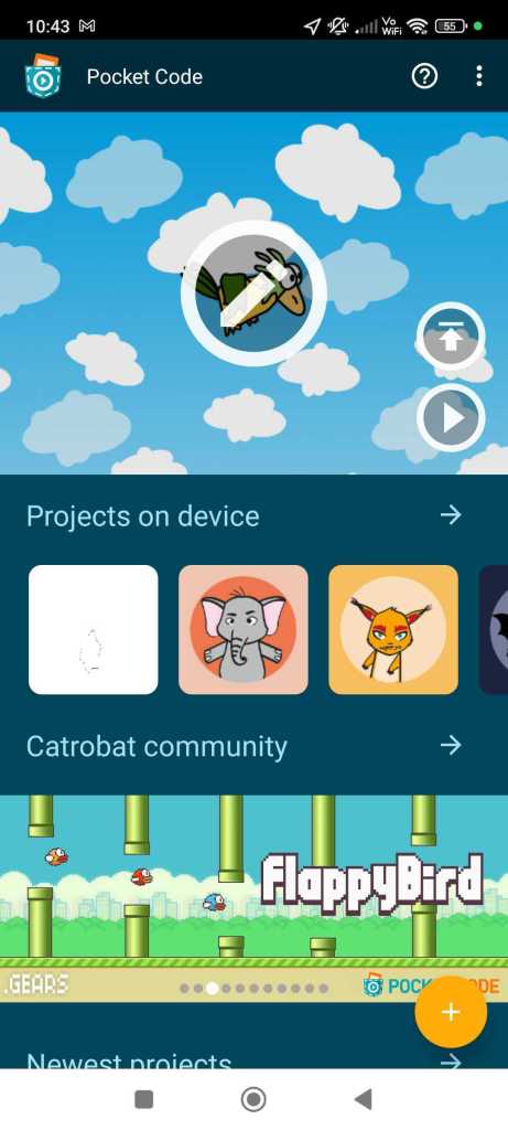 Navigate the interface - Catrobat
