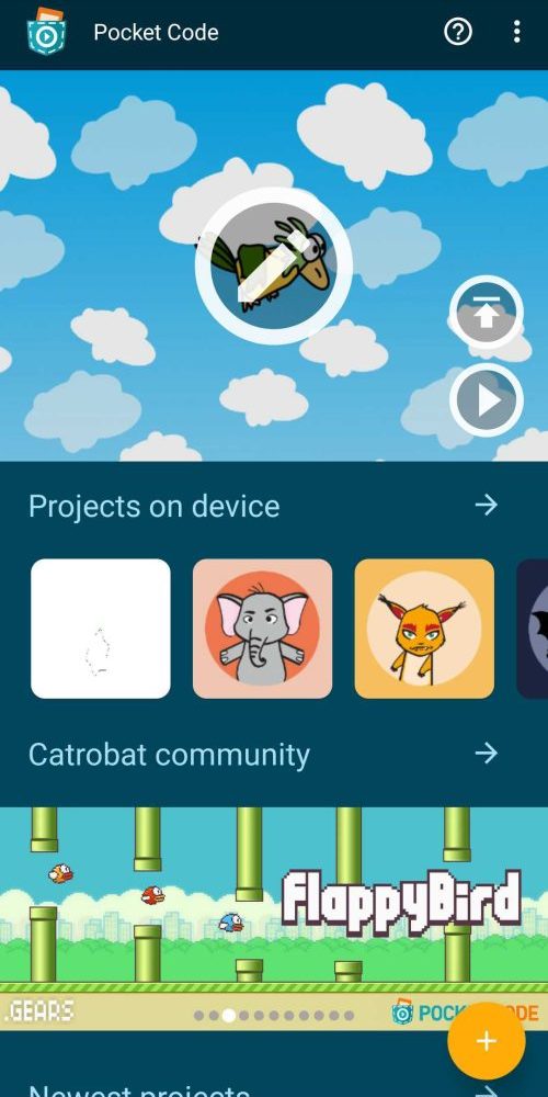 Navigate the interface - Catrobat